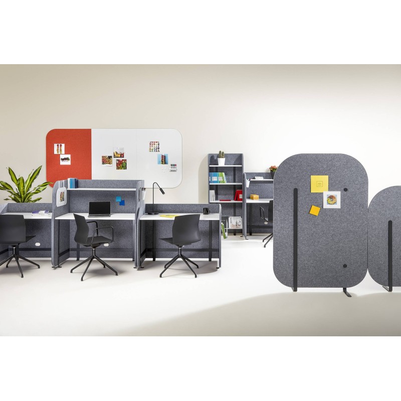 Biombo separador Acústico modelo Nikko pensado para separar mesas