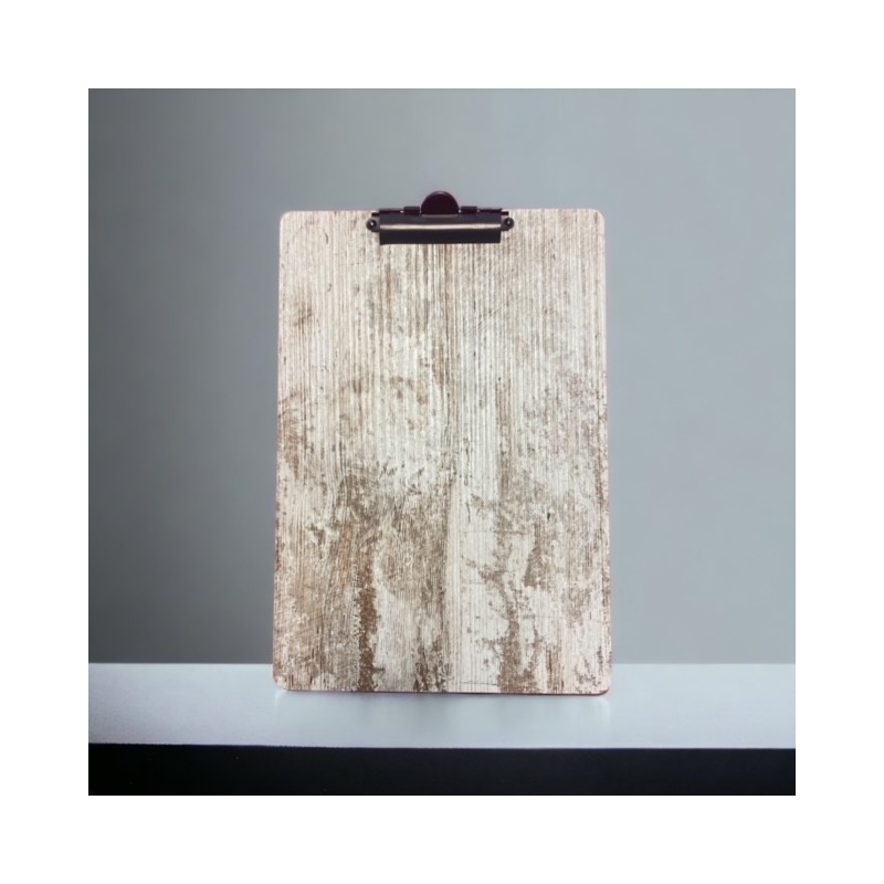 Carta menú restaurante laminada acabado rústico desgastado para bares